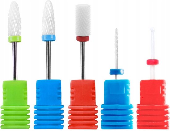 Keramische Nagelfrees Bitjes - Set van 5 - Voor het verwijderen van ...