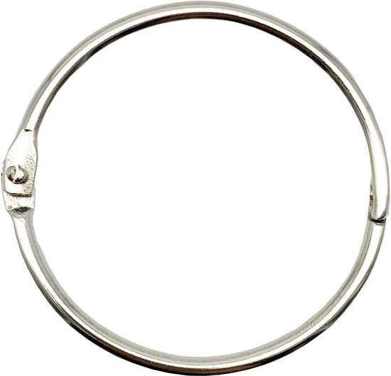 50 stuks - Metalen Sleutels Ringen - Boekringen - 25 mm - Sleutelringen ...