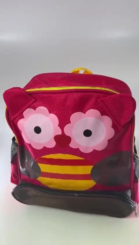 Schoolrugzak - Rugzak - Rode uil - Regenboog Stijl - Voor meisjes ...