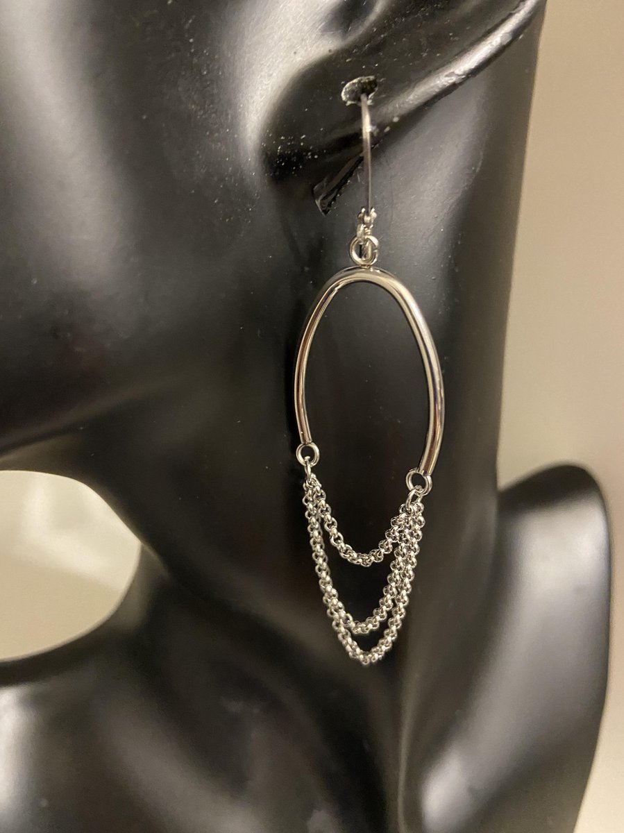 Oorbellen met gelaagde ketting | bol