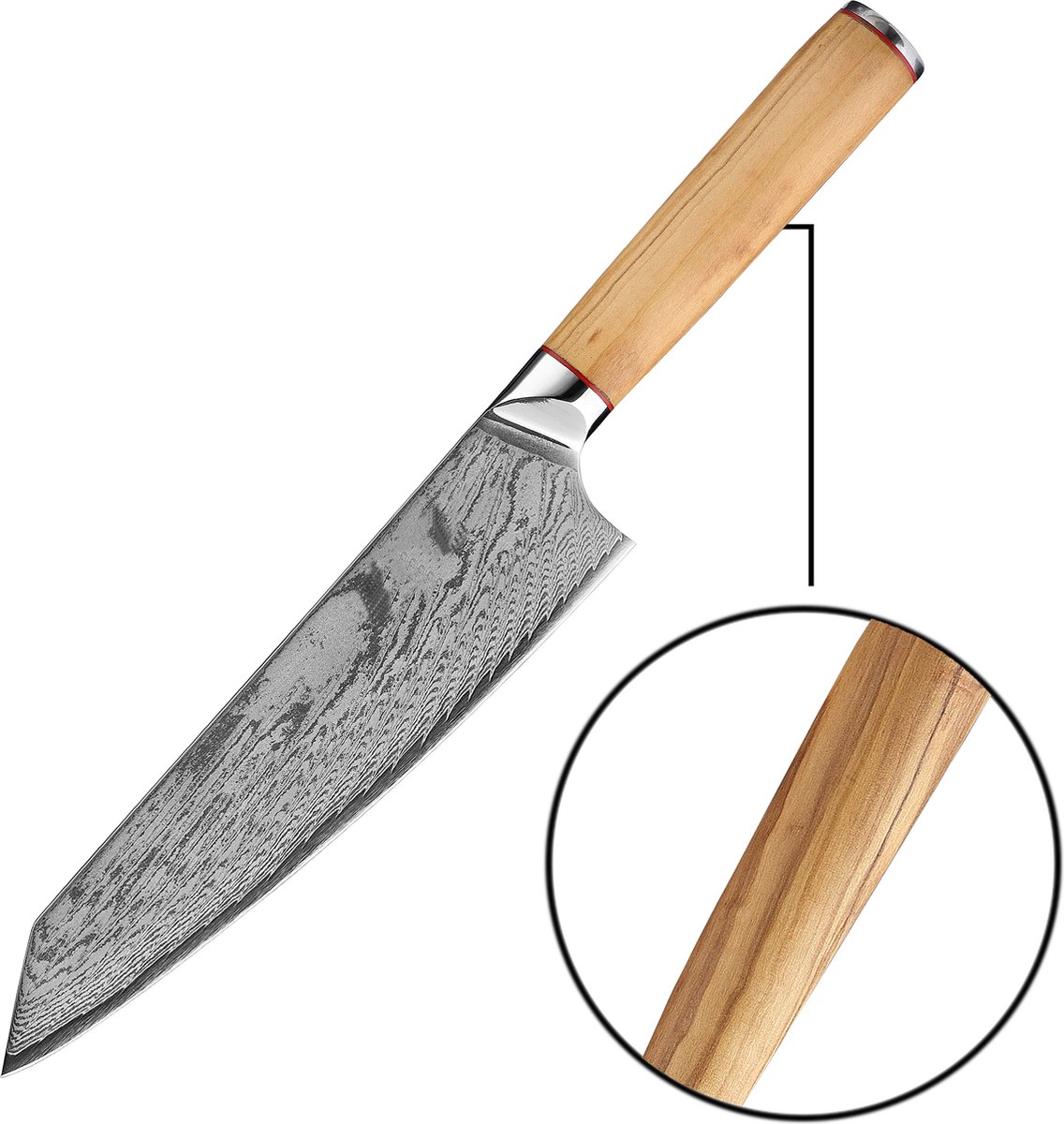 Sumisu Kiritsuke Mes - Japans Universeel Chefmes 20 CM - Vis/Vlees ...