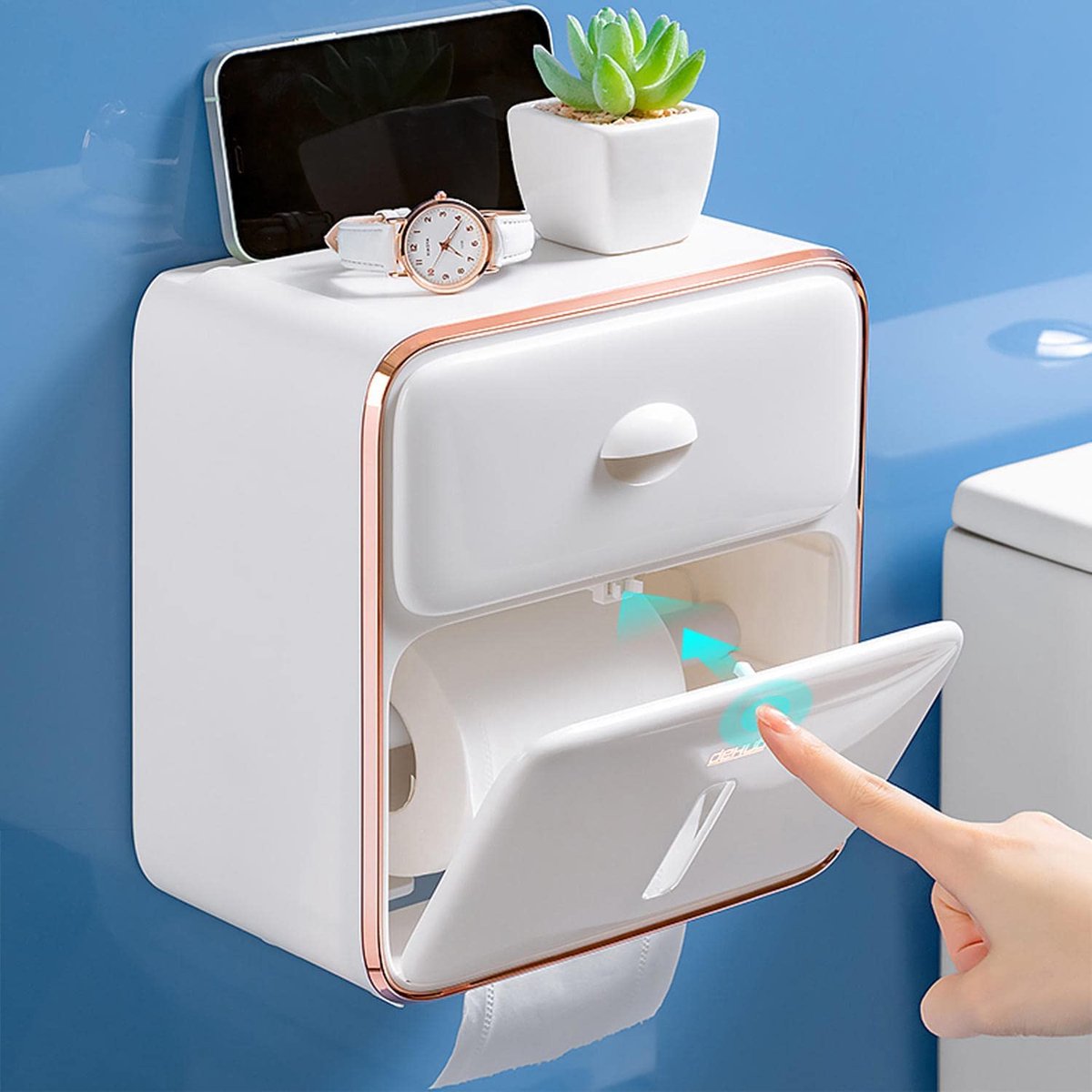 ACGrade Papieren handdoekdispenser, Servet dispenser, Toilet gratis ...