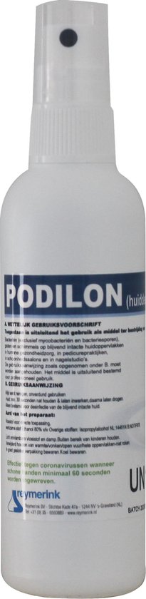 Reymerink Podilon 100ml spray 80% alcohol pocketsize sprayflesje handdesinfectie... | bol