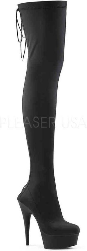 Pleaser Overknee Laarzen -37 Shoes- DELIGHT-3003 US 7 Zwart | bol