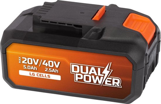 Powerplus Dual Power POWDP9038 2x20V Accu - 2x20V Li-ion - 5.0/2.5Ah | bol