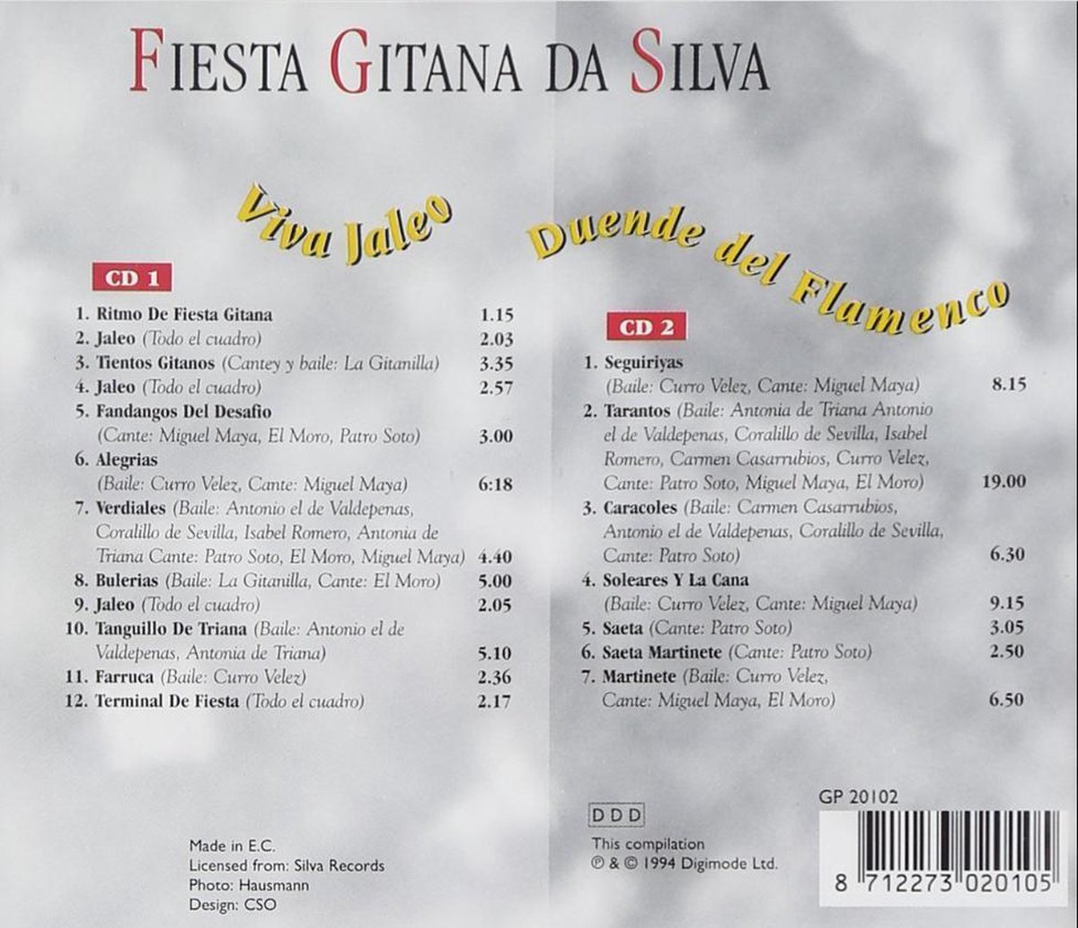 Fiesta Gitana Da Silva, Various | CD (album) | Muziek | bol