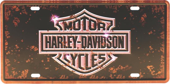 Plaque Murale Mancave Harley Davidson Vintage Rétro