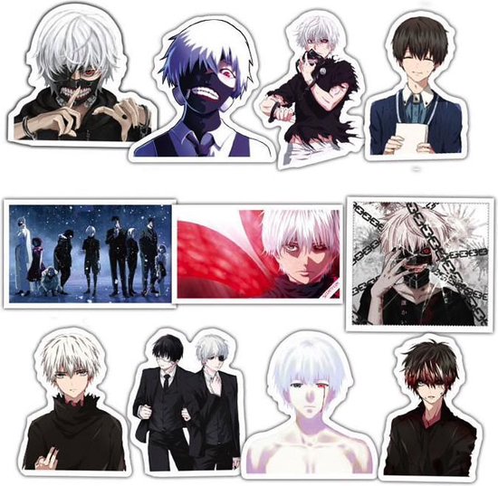 Tokyo Ghoul stickers - 50 stuks - stickerset - Ken Kaneki - stickers ...