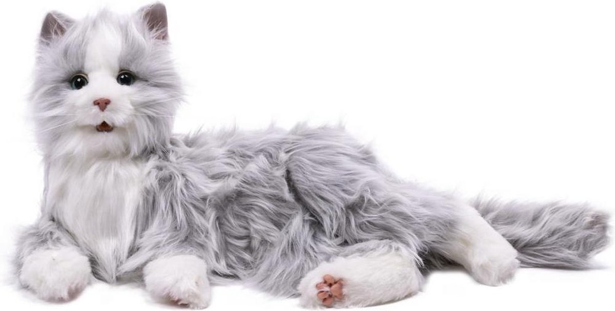 bol.com | Interactieve Robot Kat voor Dementie - Grijs