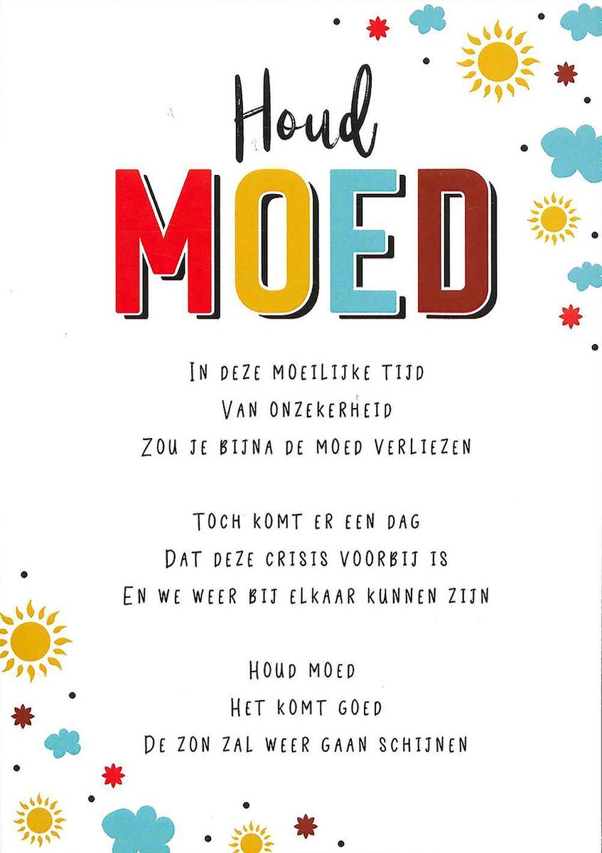 bol.com | Wenskaart - Samen Sterk - 026 - Houd Moed