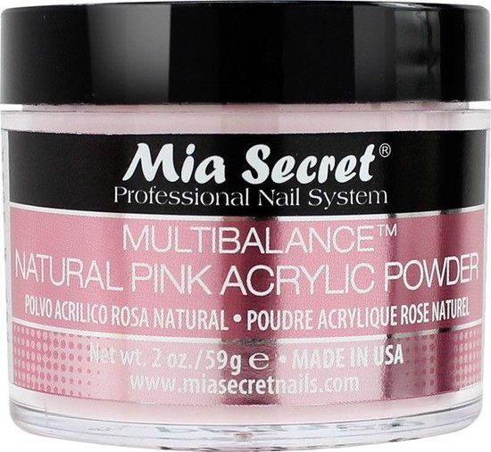 Acryl Poeder Natuurlijk Roze 60ml. | bol