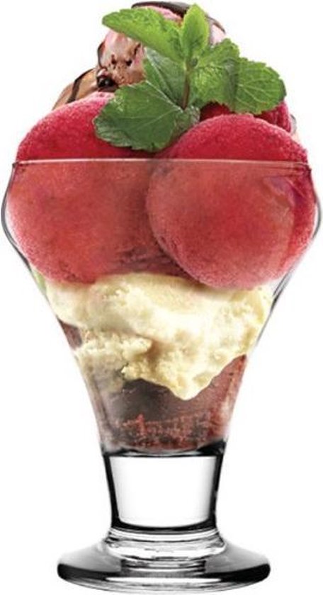 LAV Frosty Ijsbekers/Ijs glazen - Ice Cream Coupe - Set van 3 - X ml | bol