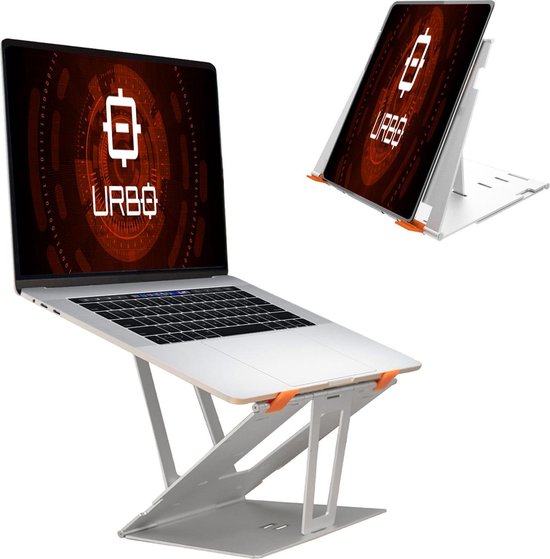 Urbo Opvouwbare + Verstelbare Laptop Standaard | Draagbare Aluminium ...