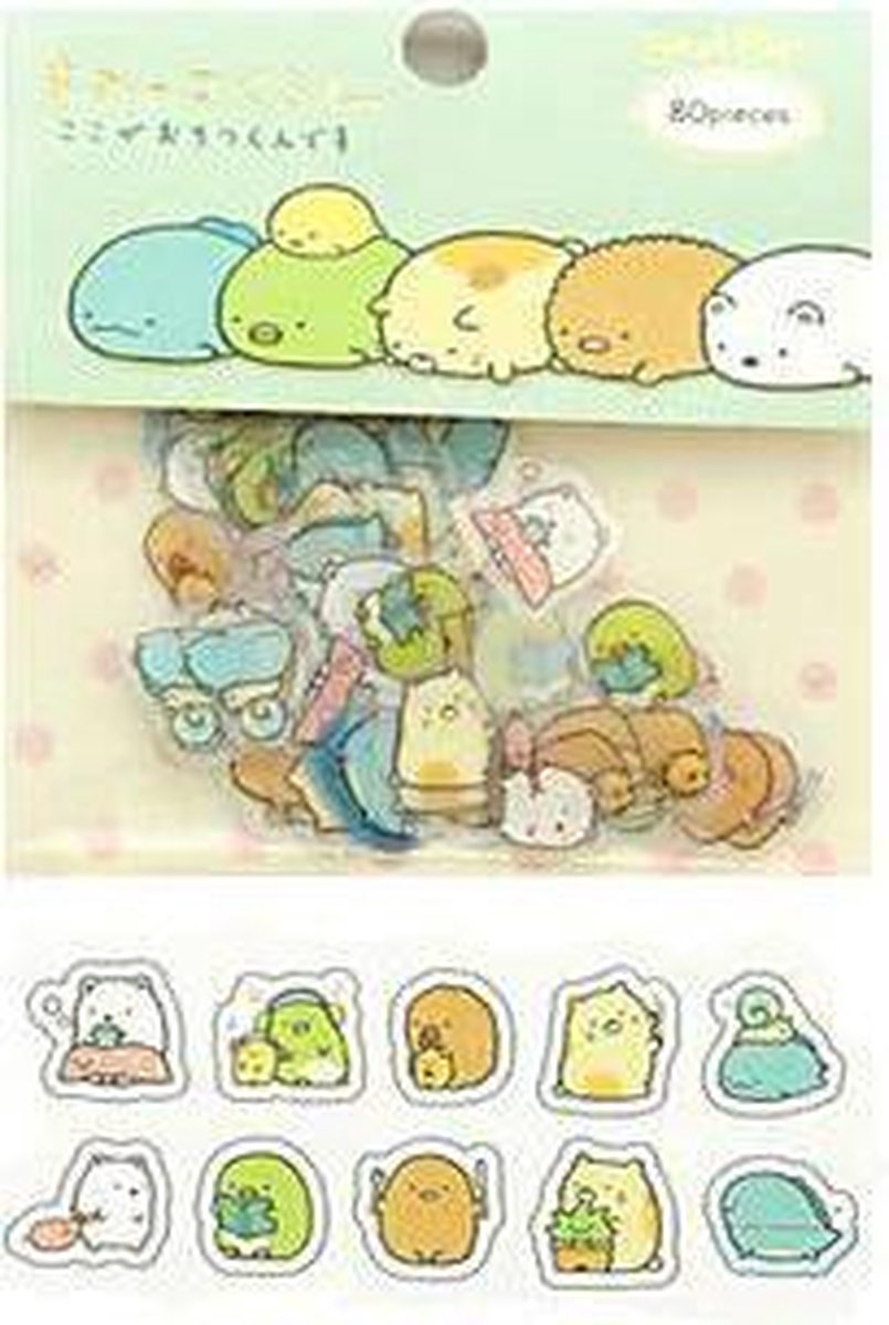 Kleine figuurtjes stickers | kawaii kleine stickers | 80 stickers ...