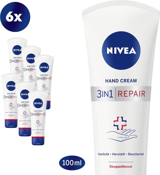 NIVEA 3-in-1 Repair Handcrème Droge Handen - Handverzorging - Hand ...