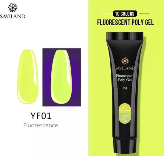 Polygel - Color Flourscent Green - Polygel nagels - 15 gram | bol.com