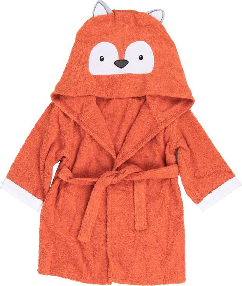 Kinder Badjas - Unisex Vos Badjas - Baby Ochtendjas 0-24 Maanden Oud ...