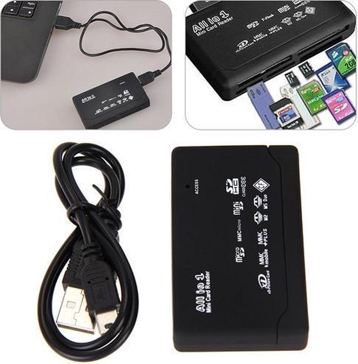 All in 1 plug & play USB 2.0 Multi Card Reader | bol.com