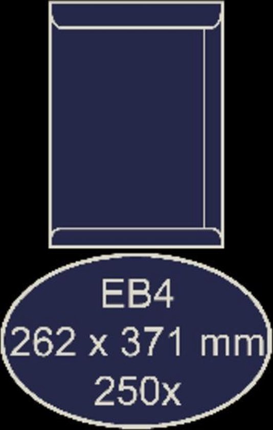 Envelop Quantore akte EB4 262x371mm cremekraft 250stuks | bol.com