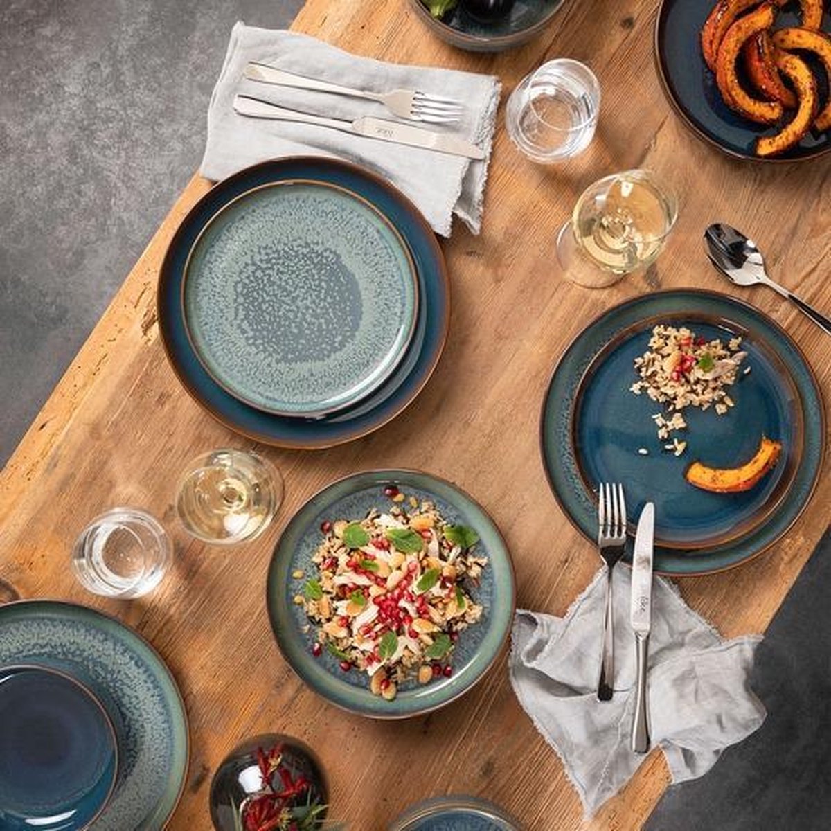 Villeroy & Boch Serviesset Crafted Breeze grijsblauw 6-Delig | bol.com