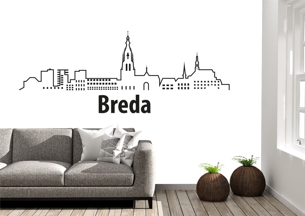 Breda-skyline-muursticker 2 | bol.com