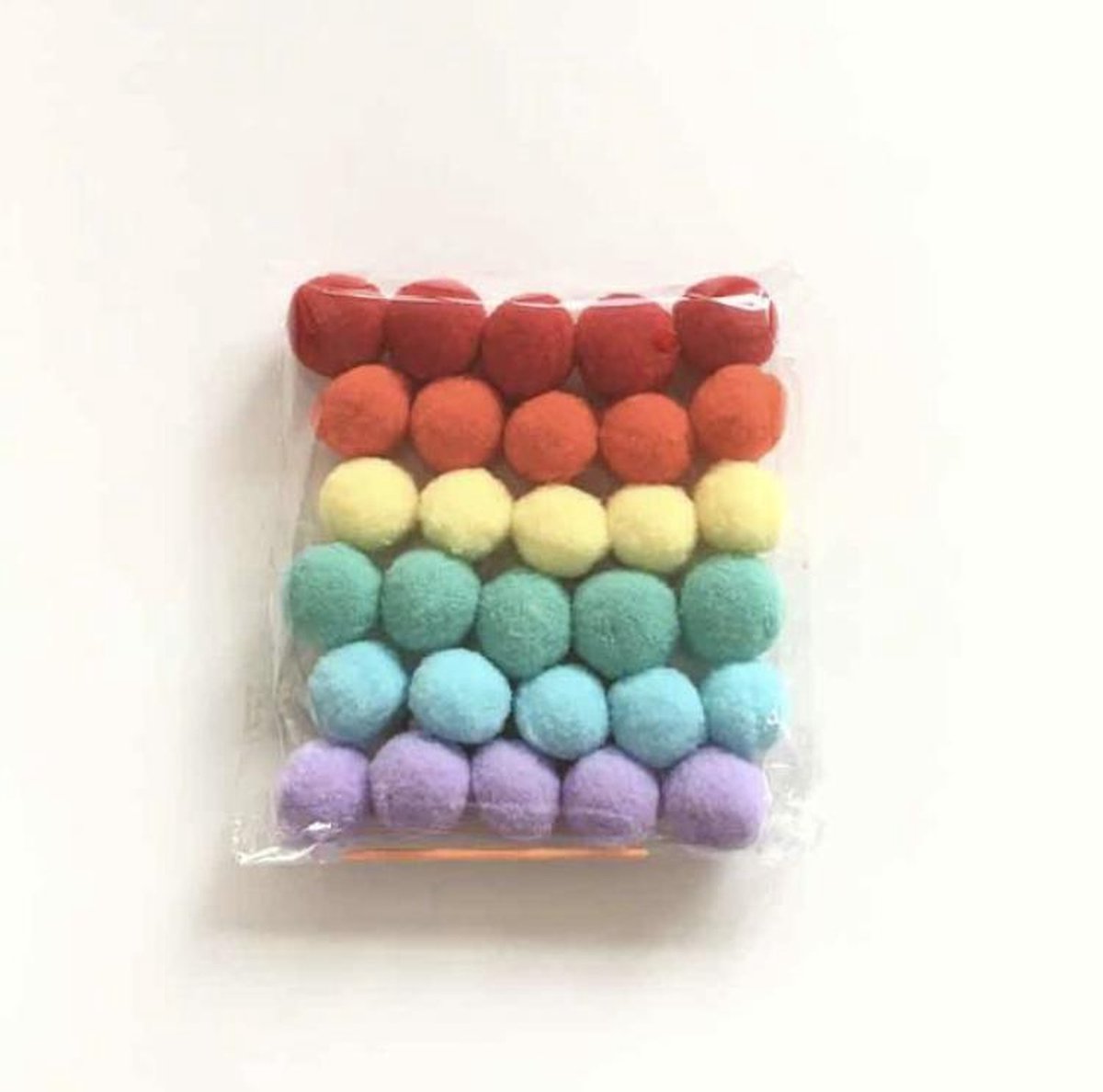 Handgemaakte Pom Pom Guirlande ? Slinger in vrolijke zomer kleuren ...