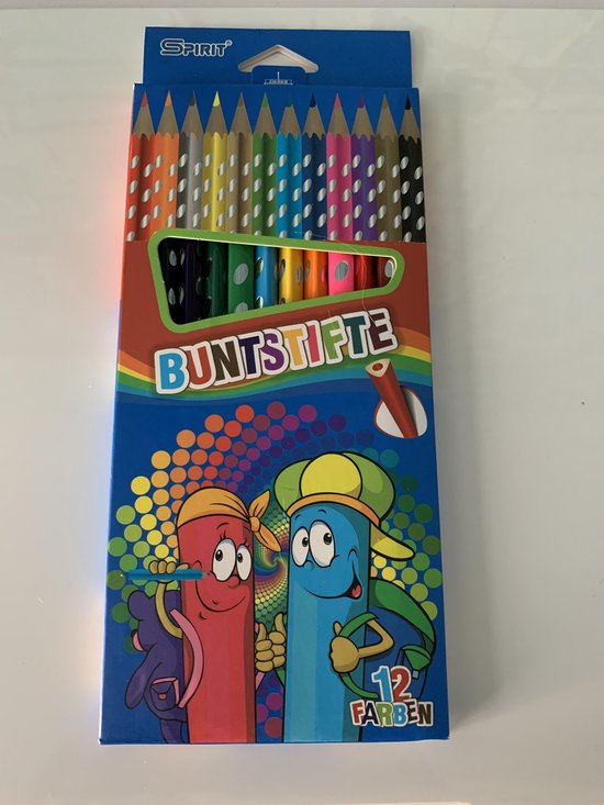 Spirit Colored Pencils | 12 Colors | 3 Angular | bol.com