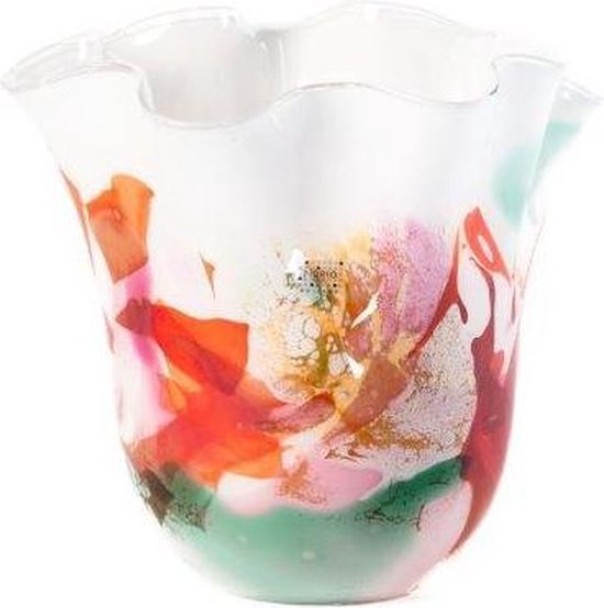 Design vaas Wave - Fidrio MIXED COLOURS - glas, mondgeblazen ...