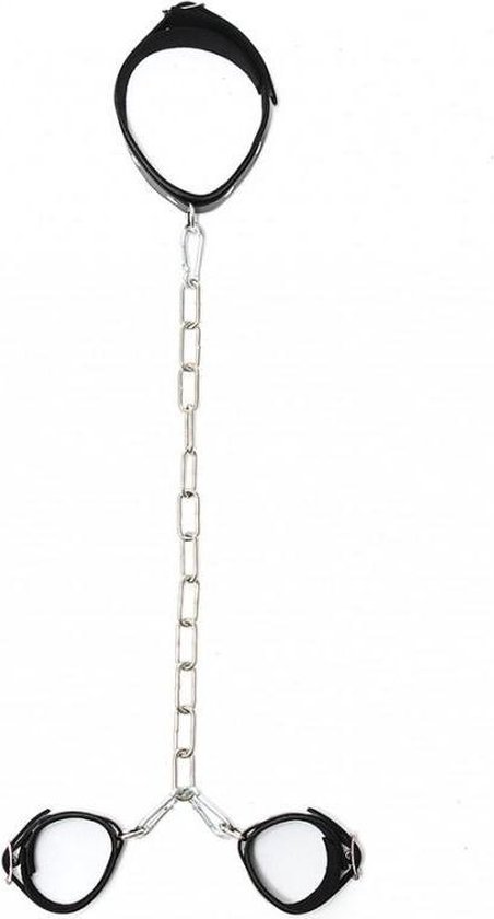 Rimba Bondage Play - Handboeien - Collar - Hals Hand Boeien Combinatie ...