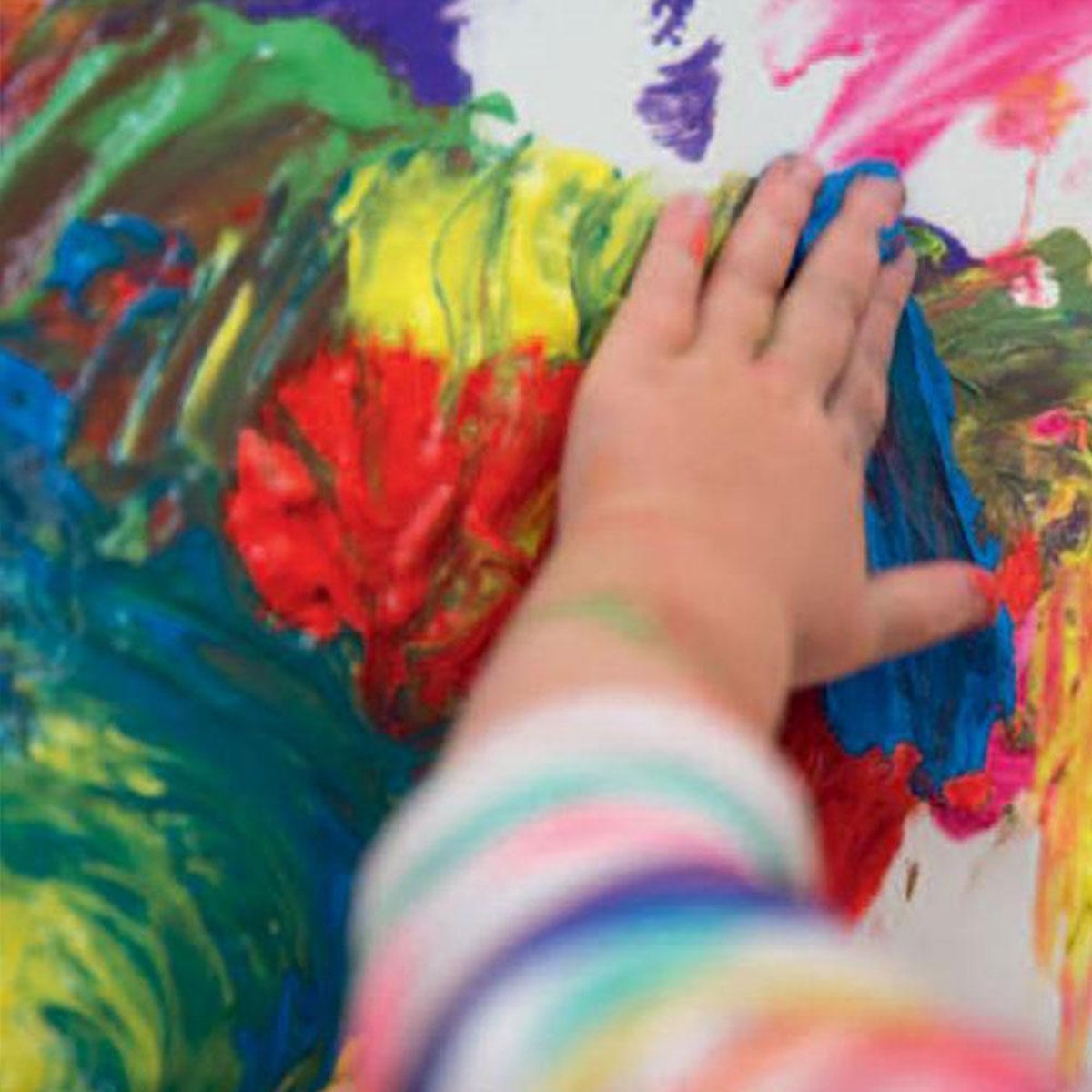 MUCKI Vingerverf set - 6 kleuren vingerverf + 10 vellen A3 formaat ...