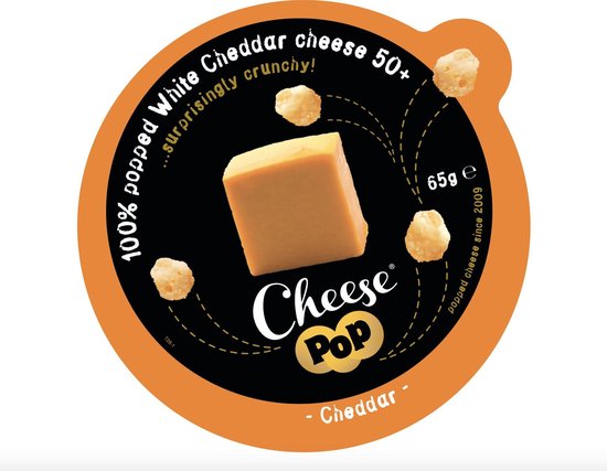 Cheesepop Cheddar (multipack: 9x cup 65g ℮) - knapperige kaas snack ...
