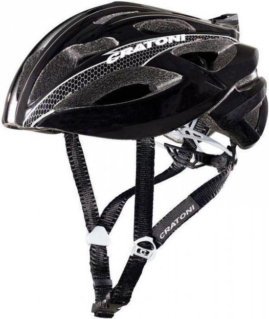 Cratoni Fietshelm C-Bolt - Zwart/zilver - S/M (53-56cm) | bol