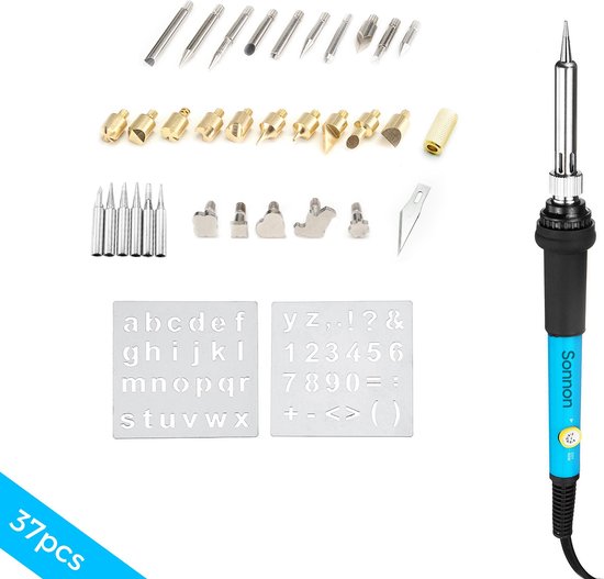 Sonnon Houtbrander Set - Houtbrander - Pyrografie - Complete Set ...