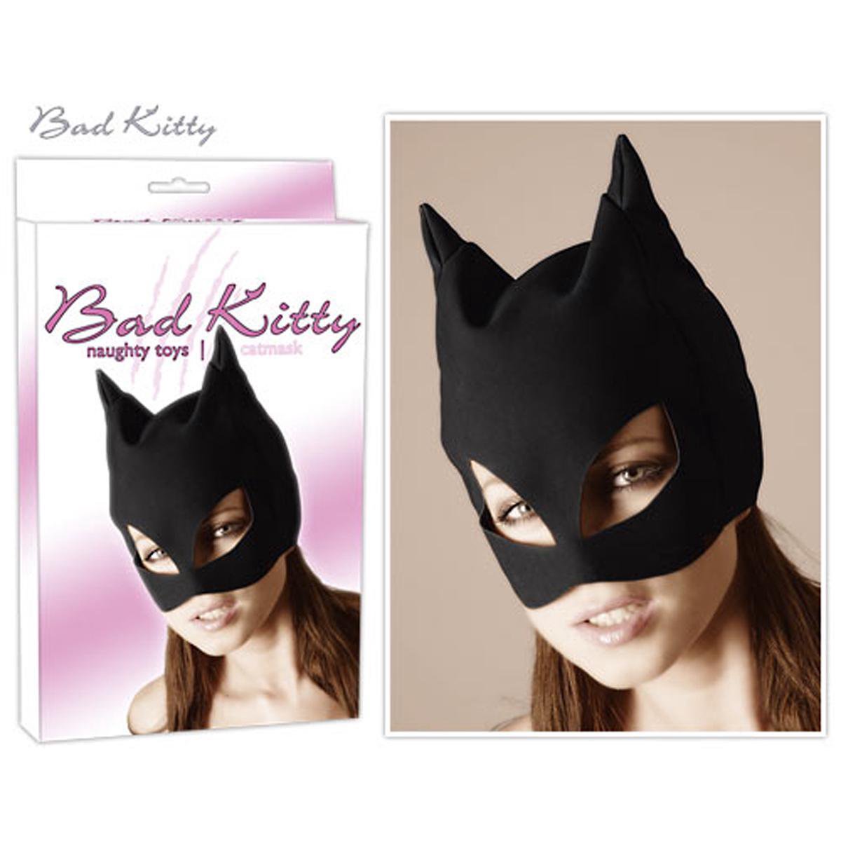 Bad Kitty – Fluwelen Wilde Kat Hoofd Masker met Puntige Oren en Open ...