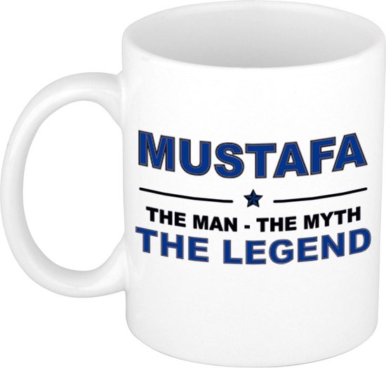 Naam cadeau Mustafa - The man, The myth the legend koffie mok / beker ...