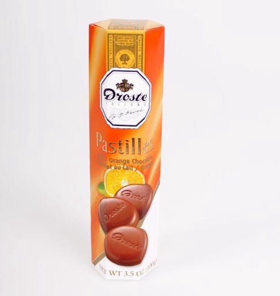 Droste - Chocolade Pastilles Orange Crisp - 12x 85g | bol