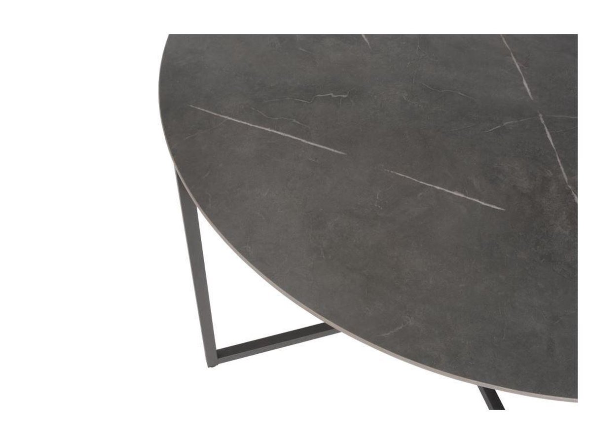 4SO Quatro tuintafel rond 120 cm met keramiek tafelblad | bol.com