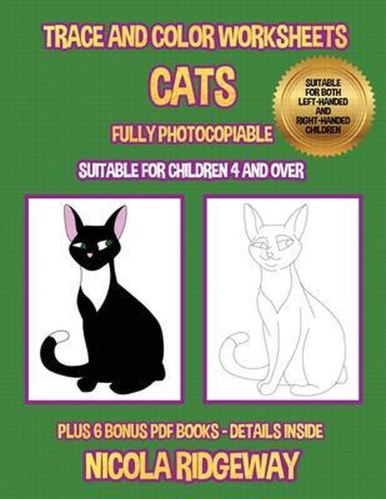 Trace and color worksheets (Cats), Nicola Ridgeway | 9781800271517 ...