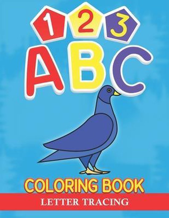 123 ABC Coloring Book Letter Tracing, Lamjidi Coloring Books ...