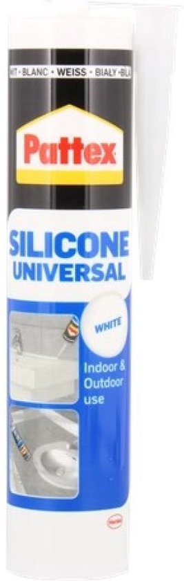 Siliconenkit - 280 ml - Witte siliconenkit - Sterke hechting - Geschikt ...
