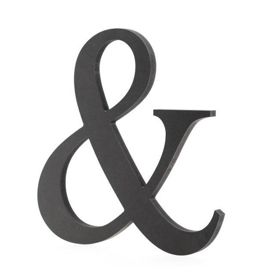 Decoratief &-Teken in zwart | bol.com
