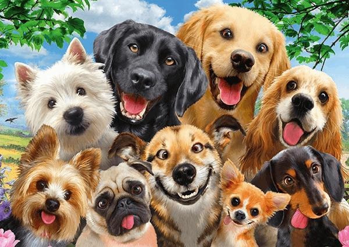 Honden Selfie, 500 stukjes Puzzel | bol
