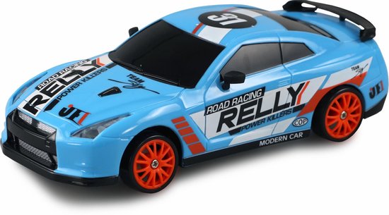 Rc bestuurbare Nissan GTR Drift Car 1:24 | bol.com