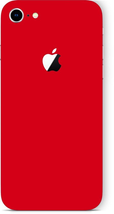iPhone SE Skin Mat Rood - 3M Sticker | bol