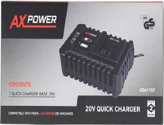 AX-power laadstation - CDA1157 - Gereedschap acculader - accu lader ...
