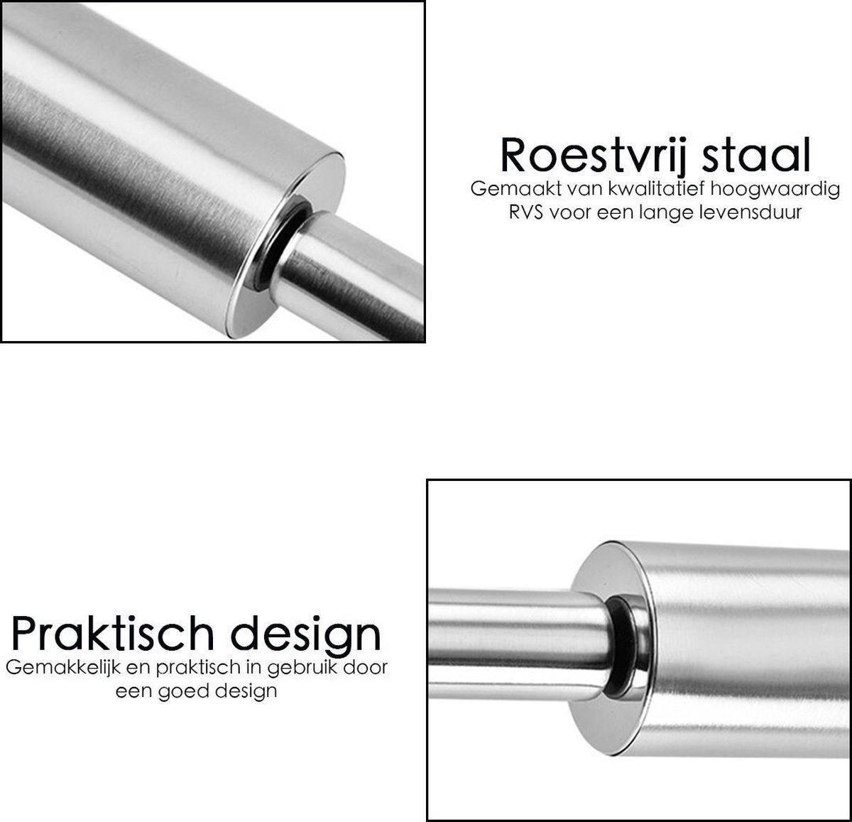 FLOKOO Rolling Pin Inox - Rolling Pin Inox - Indispensable pour chaque ...