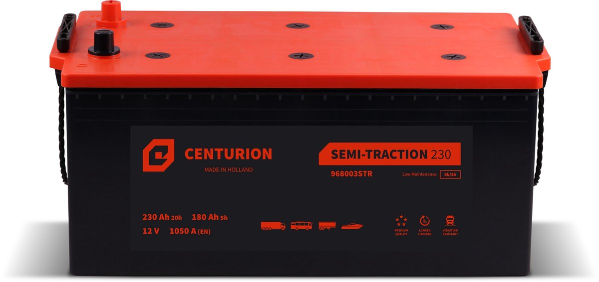 Centurion Semi-tractie accu 230Ah 12V | Boot | bol.com