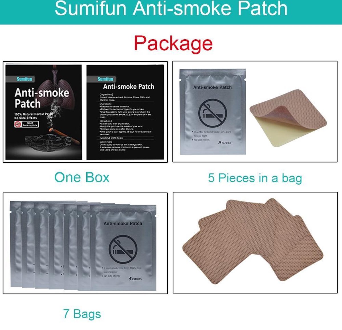 Antirookpleisters / Nicotinepleisters / Tabakextract / Stoppen met ...