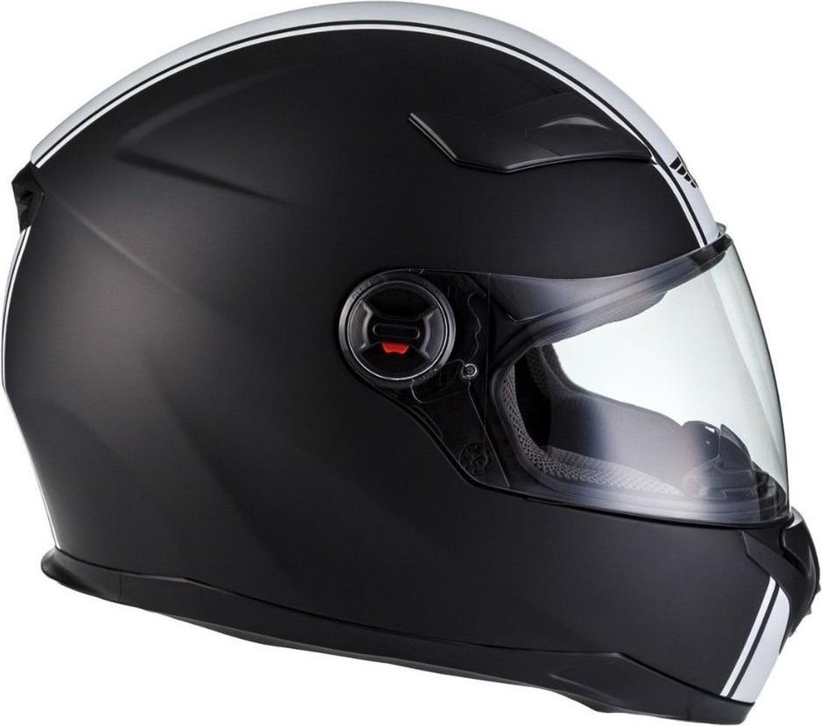 MOTO X87 Racing integraal helm scooterhelm, motorhelm met vizier, Mat ...