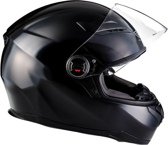 MOTO X87 Racing integraal helm scooterhelm, motorhelm met vizier, Mat ...
